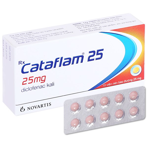 Thuốc Cataflam 25 trị đau bụng kinh, viêm đau khớp (vỉ 21 viên) - 10/ ...