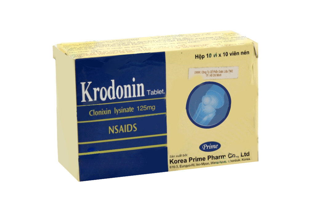 Krodonin 125mg giảm đau, kháng viêm xương khớp (10 vỉ x 10 viên) - 08/ ...