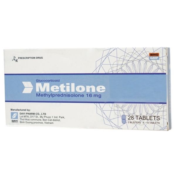 Thuốc Medrol 16mg trị rối loạn nội tiết, kháng viêm (30 viên) - 09/2024 ...