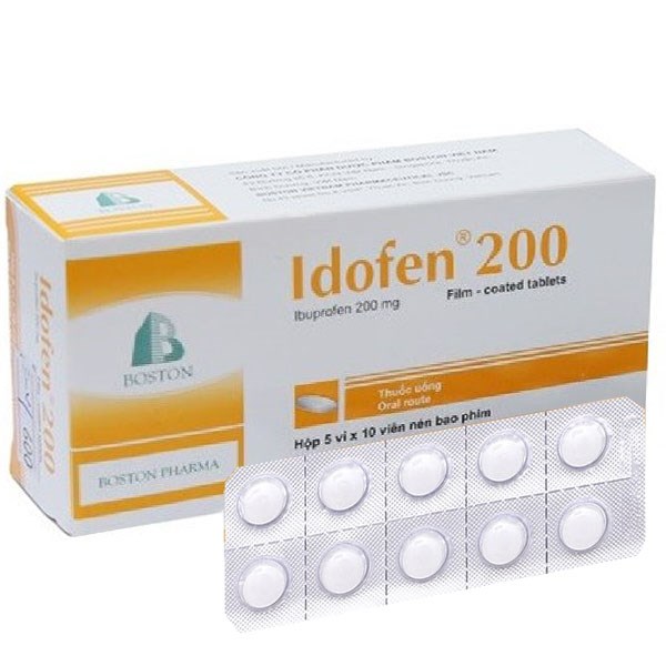 Idofen 200 giảm đau, kháng viêm, hạ sốt (5 vỉ x 10 viên) - 11/2024 ...