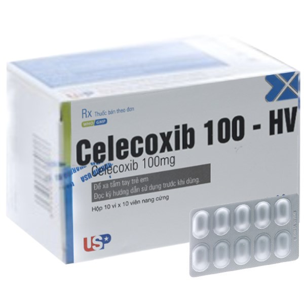 Celecoxib 100-HV giảm đau, kháng viêm xương khớp (10 vỉ x 10 viên) - 09 ...