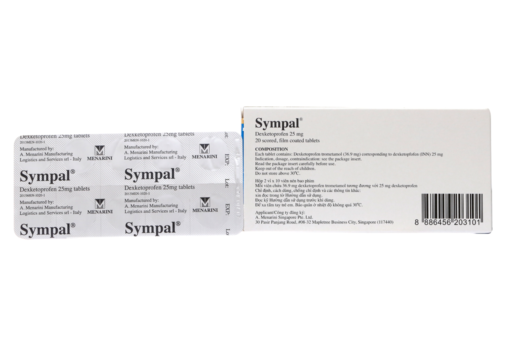 Sympal 25mg giảm đau, kháng viêm xương khớp (2 vỉ x 10 viên) - 08/2024 ...