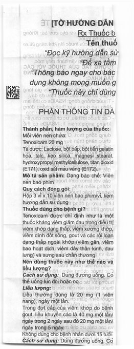 Bart 20mg trị viêm xương khớp (3 vỉ x 10 viên) 04/2023 ...