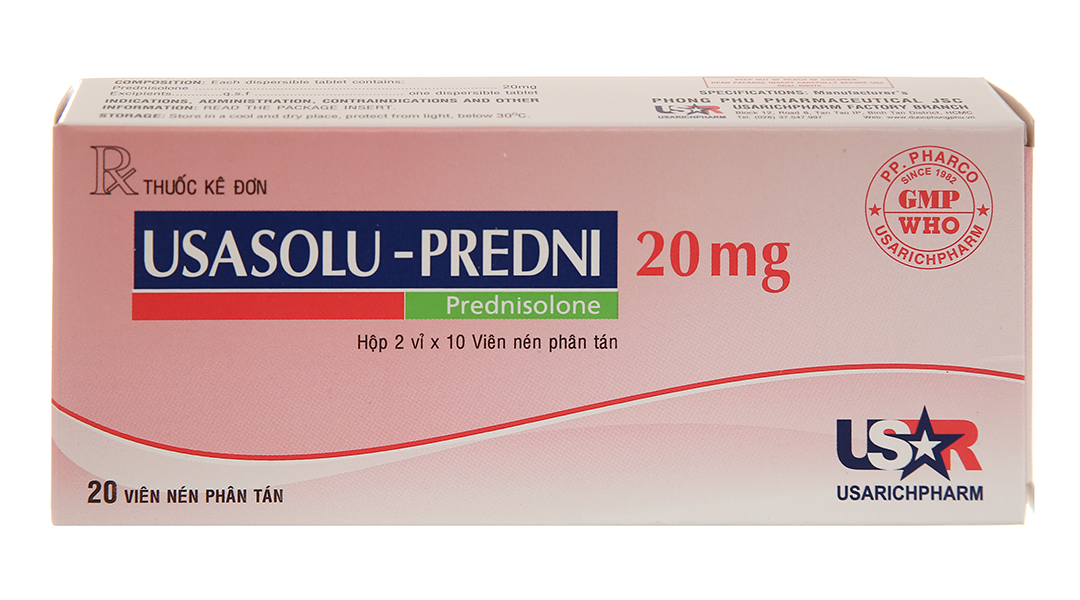 Thuốc Usa Solu-Predni 20mg hộp 20 viên -Nhà thuốc An Khang