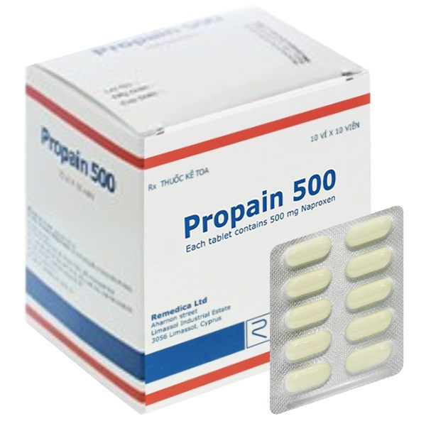 Propain 500mg trị viêm khớp dạng thấp, thoái hóa khớp, gout cấp (10 vỉ ...