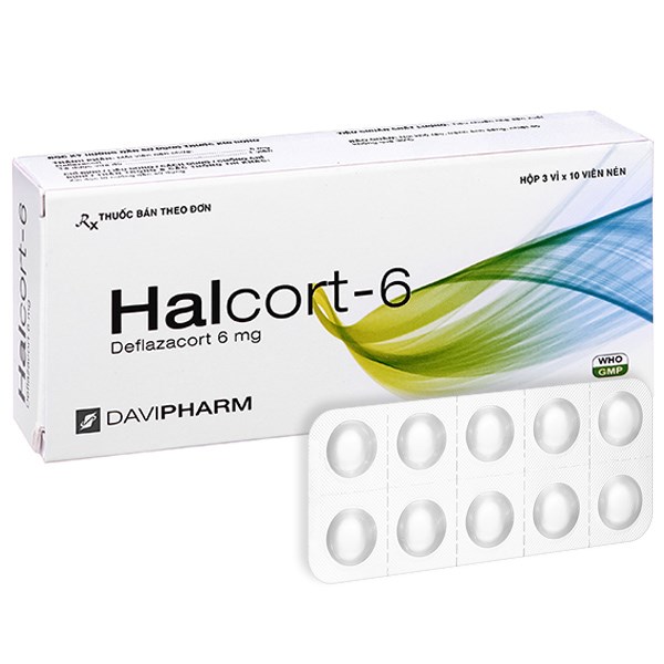 Halcort-6 thuốc kháng viêm, trị viêm khớp dạng thấp (3 vỉ x 10 viên ...