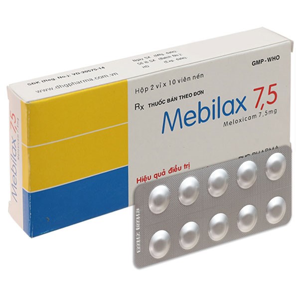Mebilax 7.5 kháng viêm, giảm đau cơ xương khớp (2 vỉ x 10 viên) - 11/ ...