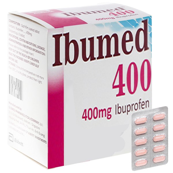 Ibuprofen F.T Pharma 400mg giảm đau, hạ sốt, kháng viêm (10 vỉ x 10 ...