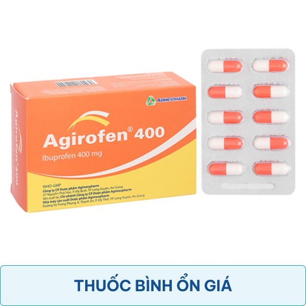 Agirofen 400mg giảm đau, chống viêm (3 vỉ x 10 viên) - 11/2024 ...