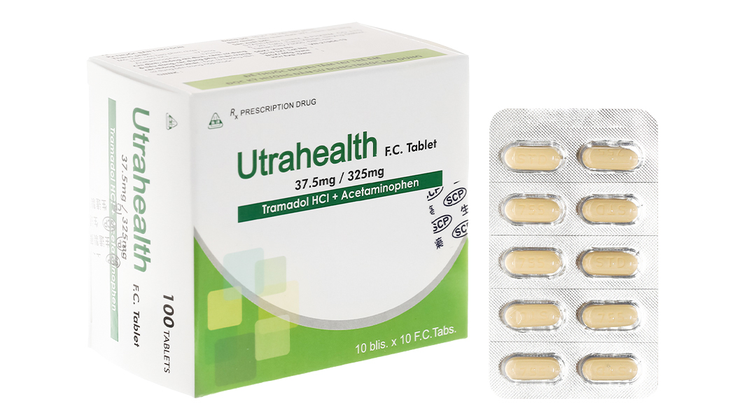 Utrahealth F.C Tablet trị các cơn đau trung bình đến nặng (10 vỉ x 10 ...