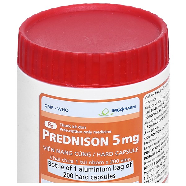 Thuốc Prednison Mediplantex 5mg chai 1000 viên-Nhà thuốc An Khang