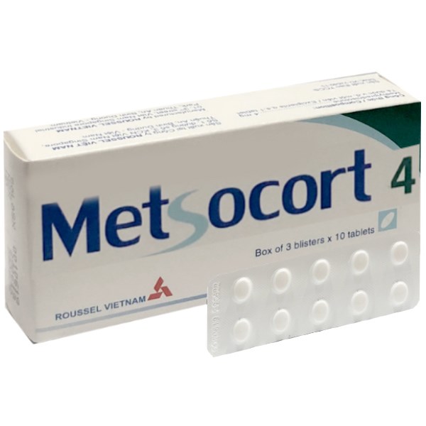 Metsocort 4 thuốc kháng viêm (3 vỉ x 10 viên) - 11/2024 ...