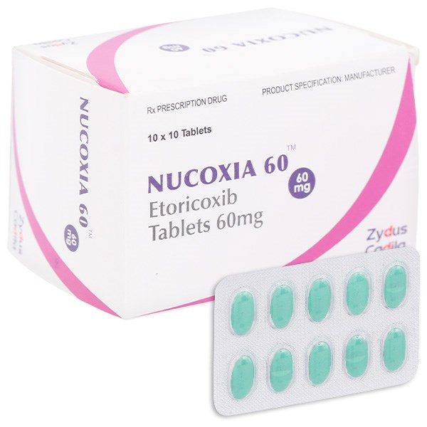 Nucoxia 60 giảm các triệu chứng của viêm xương khớp (10 vỉ x 10 viên ...