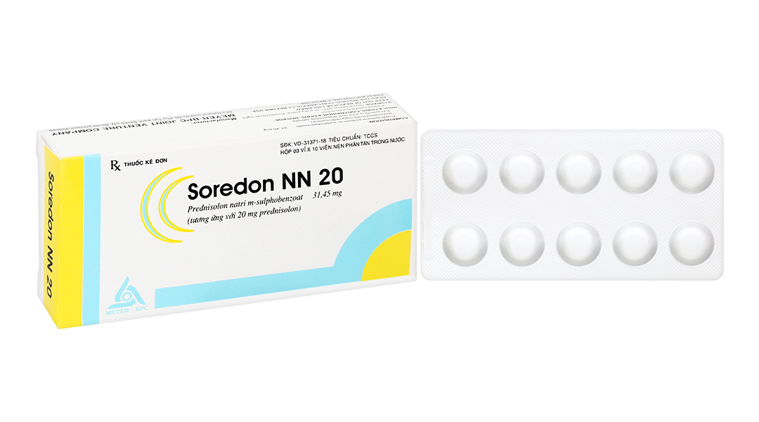 Soredon NN 20 hỗ trợ chống viêm và ức chế miễn dịch (3 vỉ x 10 viên) - 07/2024 | nhathuocankhang.com