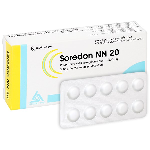 Soredon NN 20 hỗ trợ chống viêm và ức chế miễn dịch (3 vỉ x 10 viên ...