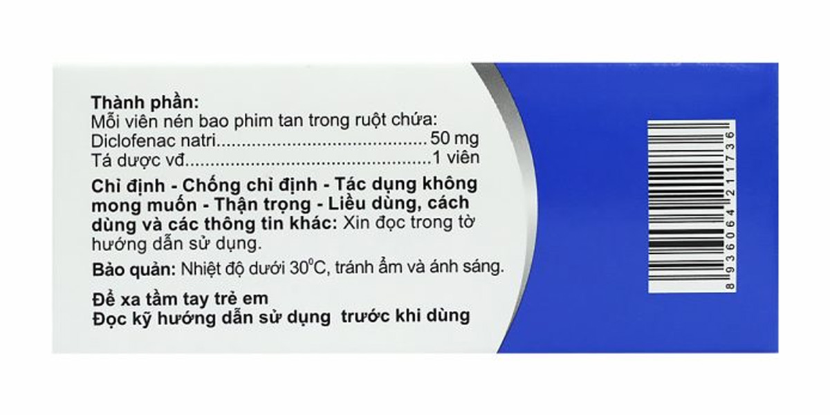 Fenagi 50 giảm đau, kháng viêm các triệu chứng về khớp (10 vỉ x 10 viên ...