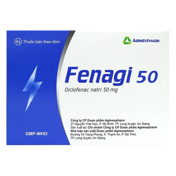 Fenagi 50 giảm đau, kháng viêm các triệu chứng về khớp (10 vỉ x 10 viên ...