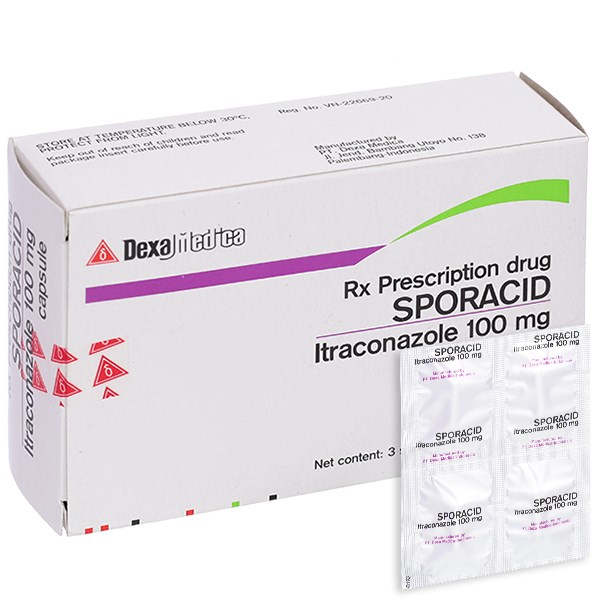 Thuốc Sporal 100mg trị nhiễm nấm (1 vỉ x 4 viên) - 11/2024 ...
