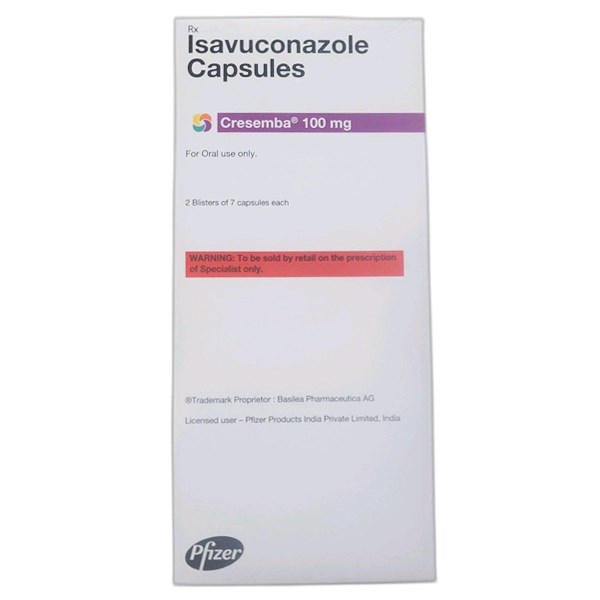 Cresemba 100mg trị nhiễm nấm Aspergillus xâm lấn (2 vỉ x 7 viên) - 01/ ...