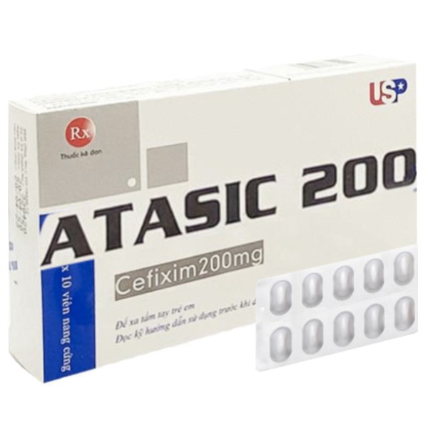 Atasic 200 trị nhiễm khuẩn (3 vỉ x 10 viên) - 02/2025 | nhathuocankhang.com