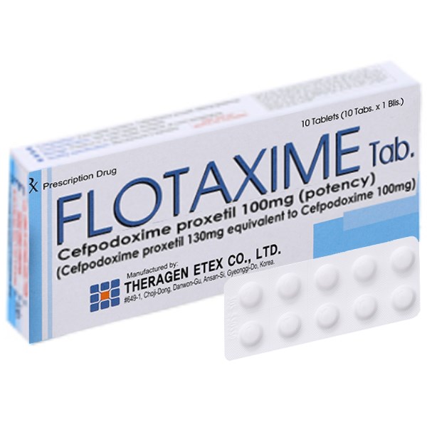 Flotaxime Tab 100mg trị nhiễm khuẩn (1 vỉ x 10 viên) - 10/2024 ...