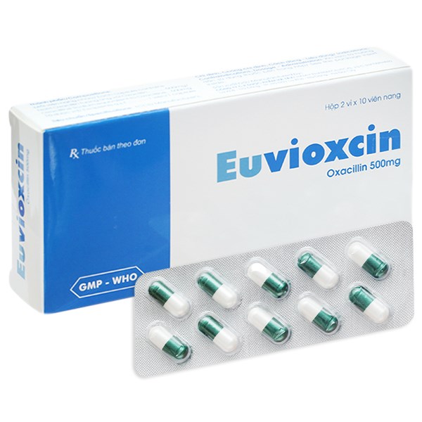 Euvioxcin 500mg trị nhiễm khuẩn (2 vỉ x 10 viên) - 10/2024 ...