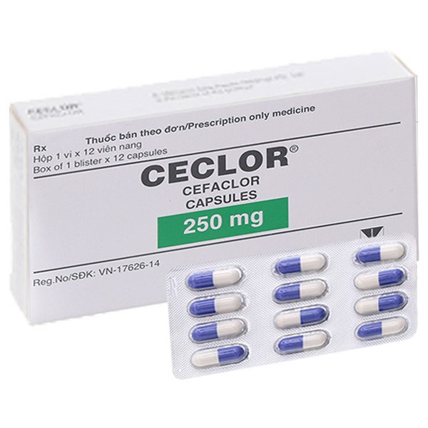 Ceclor 250mg trị nhiễm khuẩn (1 vỉ x 12 viên) - 09/2024 ...