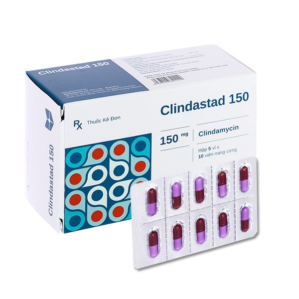 Clindastad 150 trị nhiễm khuẩn (5 vỉ x 10 viên) - 10/2024 ...