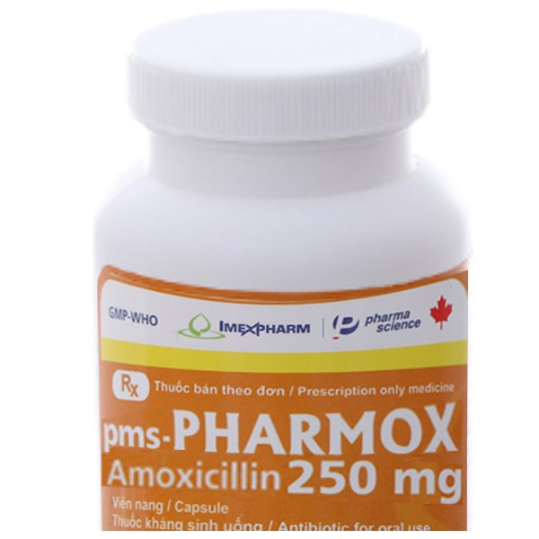 Pms-Pharmox 250mg trị nhiễm khuẩn chai 200 viên - 10/2024 ...