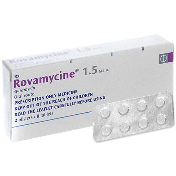 Rovamycine 1.5MIU trị nhiễm khuẩn (2 vỉ x 8 viên) - 07/2024 ...