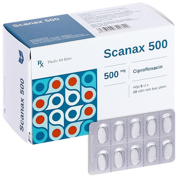 Scanax 500 trị nhiễm khuẩn (5 vỉ x 10 viên) - 09/2024 | nhathuocankhang.com