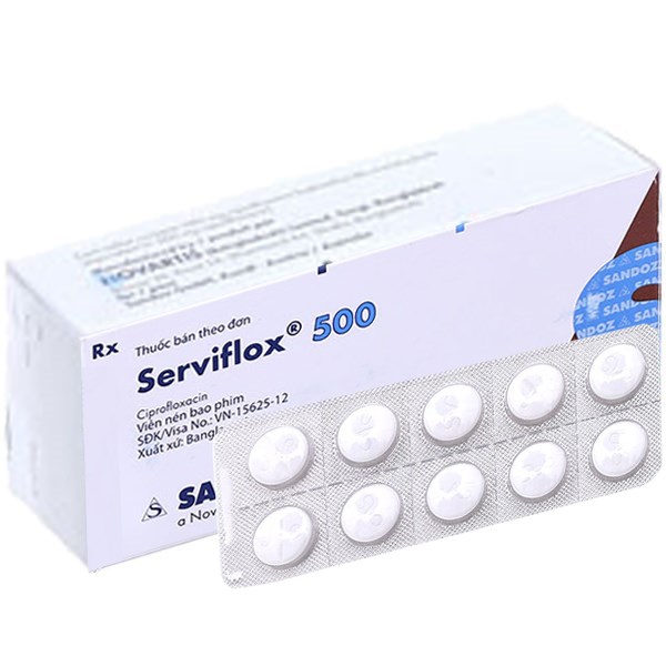 Serviflox 500 trị nhiễm khuẩn (3 vỉ x 10 viên) - 08/2024 ...