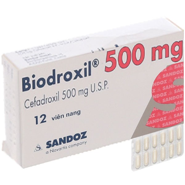 Biodroxil 500mg trị nhiễm khuẩn (1 vỉ x 12 viên) - 10/2024 ...