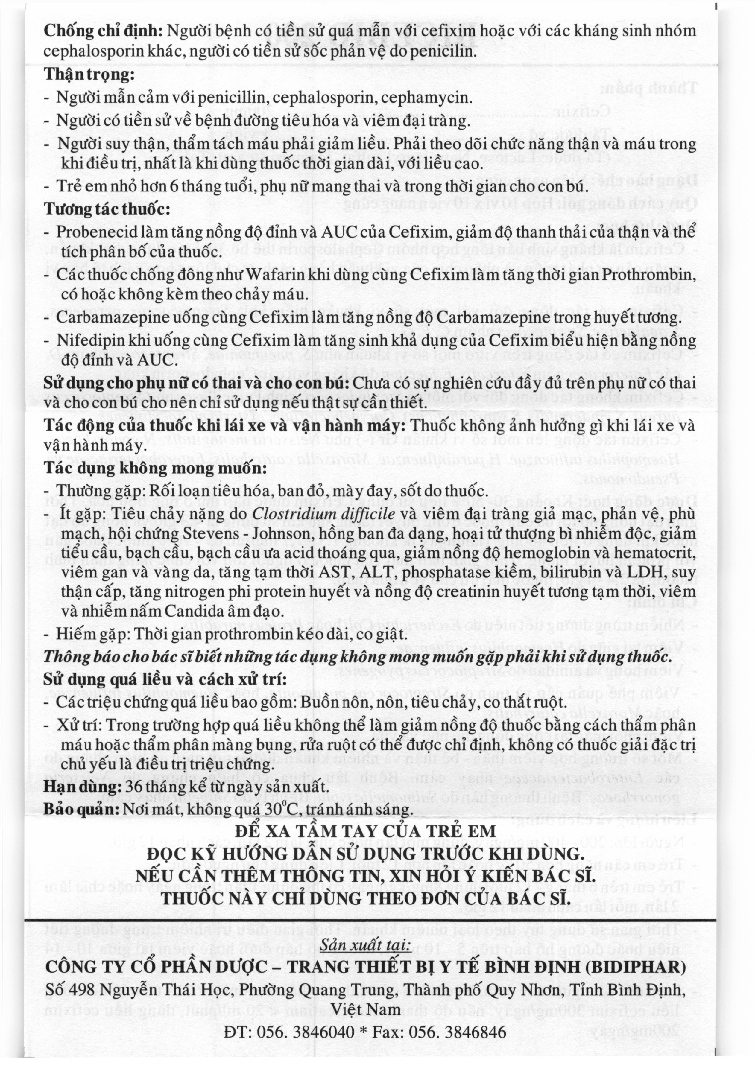 Thuốc kháng sinh Bicebid 200mg hộp 100 viên-Nhà thuốc An Khang