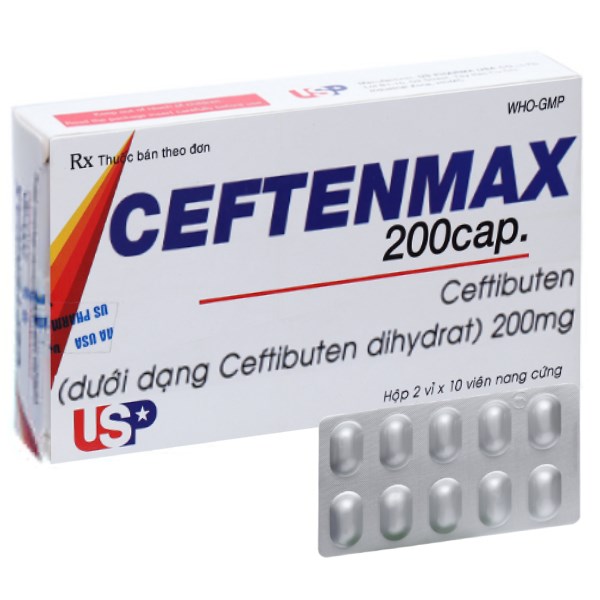 Thuốc Ceftenmax 200cap trị nhiễm khuẩn (2 vỉ x 10 viên) - 11/2024 ...
