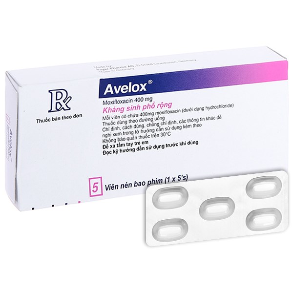 Avelox 400mg trị nhiễm khuẩn (1 vỉ x 5 viên) - 11/2024 ...