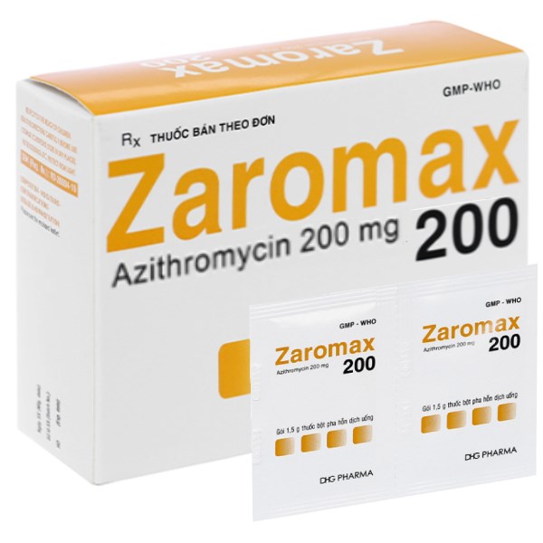 Thuốc bột Zaromax 100mg hộp 24 gói - Nhà thuốc An Khang