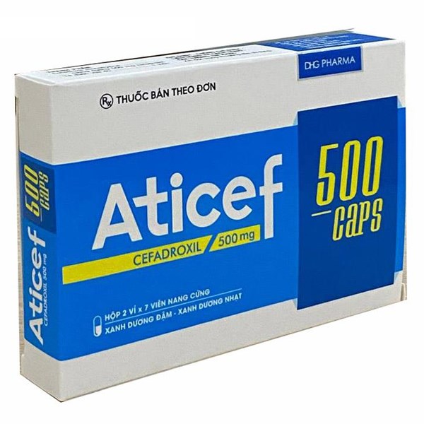 Aticef 500 caps trị nhiễm khuẩn từ nhẹ đến vừa chai 100 viên - 08/2024 ...