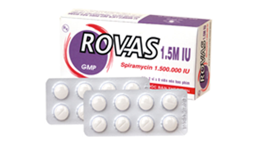 Rovas 1.5M IU trị nhiễm khuẩn, nhiễm trùng (2 vỉ x 8 viên) - 07/2024 ...