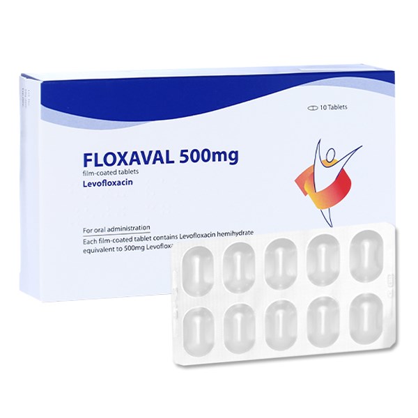 Floxaval 500mg trị nhiễm khuẩn (1 vỉ x 10 viên) - 09/2024 ...