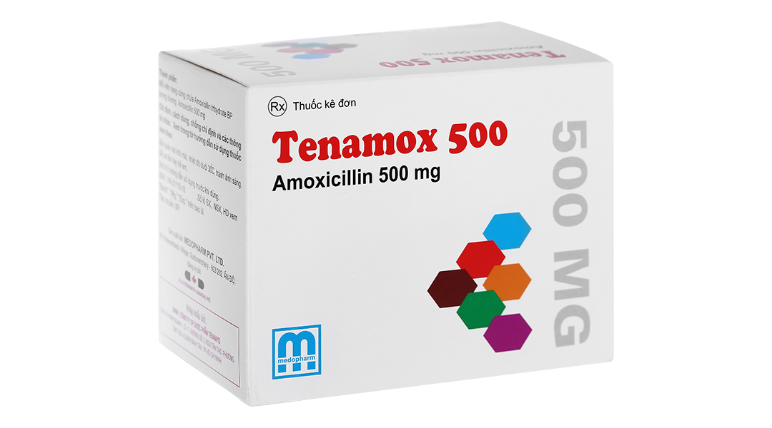 Tenamox 500 trị nhiễm khuẩn (10 vỉ x 10 viên) - 07/2024 ...