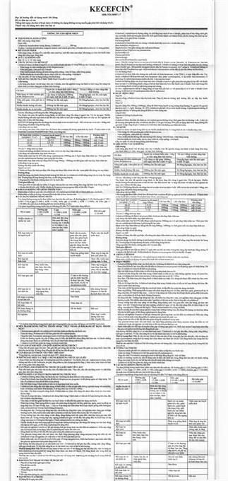 Kecefcin 500mg trị nhiễm khuẩn (10 vỉ x 10 viên) 04/2023 ...