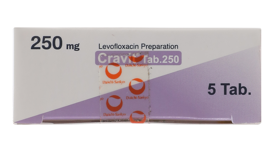 Cravit Tab 250 trị nhiễm khuẩn (1 vỉ x 5 viên) - 04/2024 ...