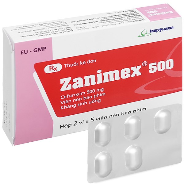 Zanimex 500 trị nhiễm khuẩn (2 vỉ x 5 viên) - 11/2024 | nhathuocankhang.com