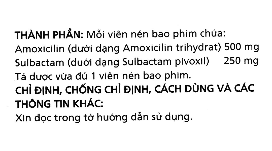 Bactamox 750mg trị nhiễm khuẩn (2 vỉ x 7 viên) - 08/2024 ...