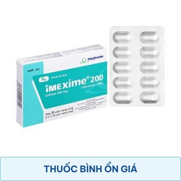 Imexime 200 trị nhiễm khuẩn do các vi khuẩn nhạy cảm (2 vỉ x 10 viên ...