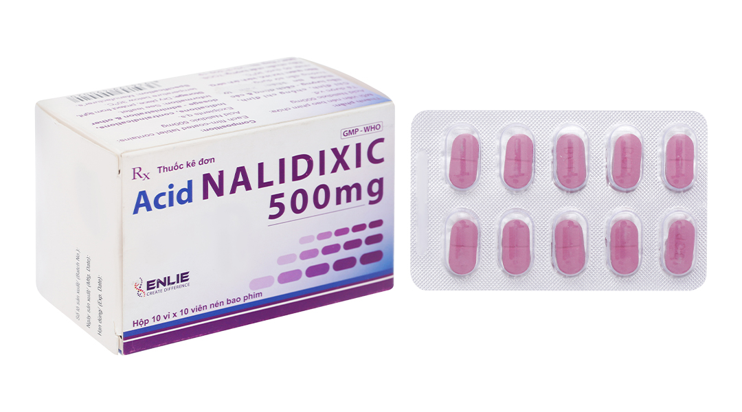 Acid Nalidixic Becamex 500mg trị nhiễm khuẩn đường tiết niệu dưới (10 ...