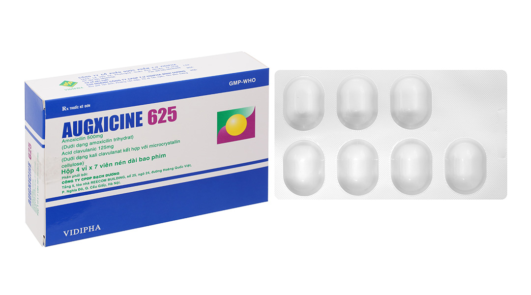 Augxicine 625 trị nhiễm khuẩn (4 vỉ x 7 viên) - 08/2024 ...