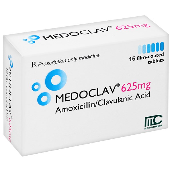 Medoclav 625mg trị các trường hợp nhiễm khuẩn (4 vỉ x 4 viên) - 02/2025 ...