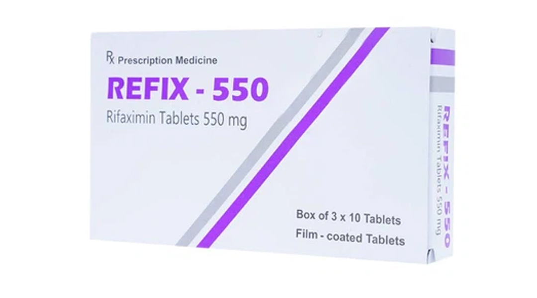 Refix-550 trị hội chứng ruột kích thích, tiêu chảy (3 vỉ x 10 viên ...